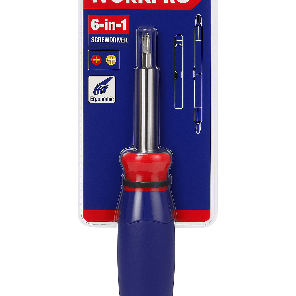 WORKPRO 6-in-1 Ergonomic Screwdriver Set #W021186 – Buyrouth